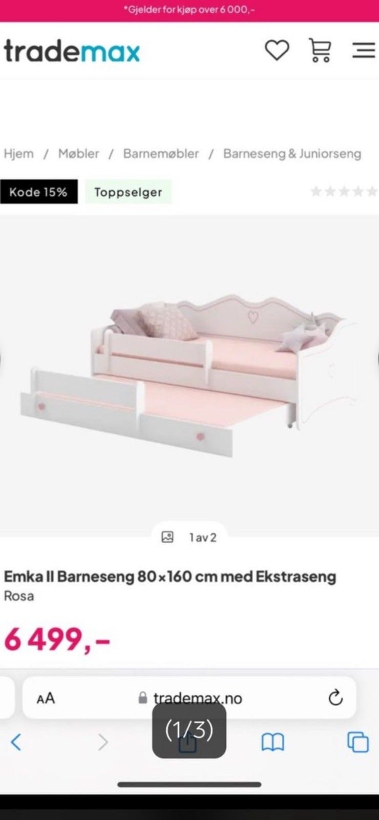 Barneseng ny pris | FINN torget