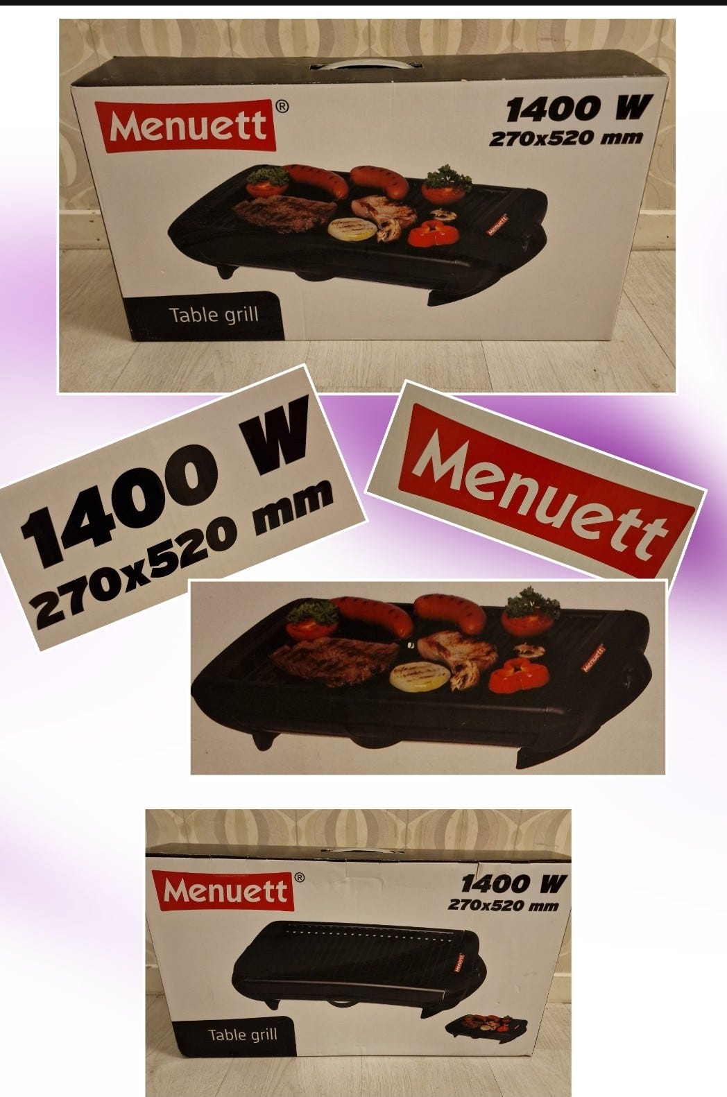Bordgrill fra Menuett , 1400 Watt. Uåpnet | FINN torget