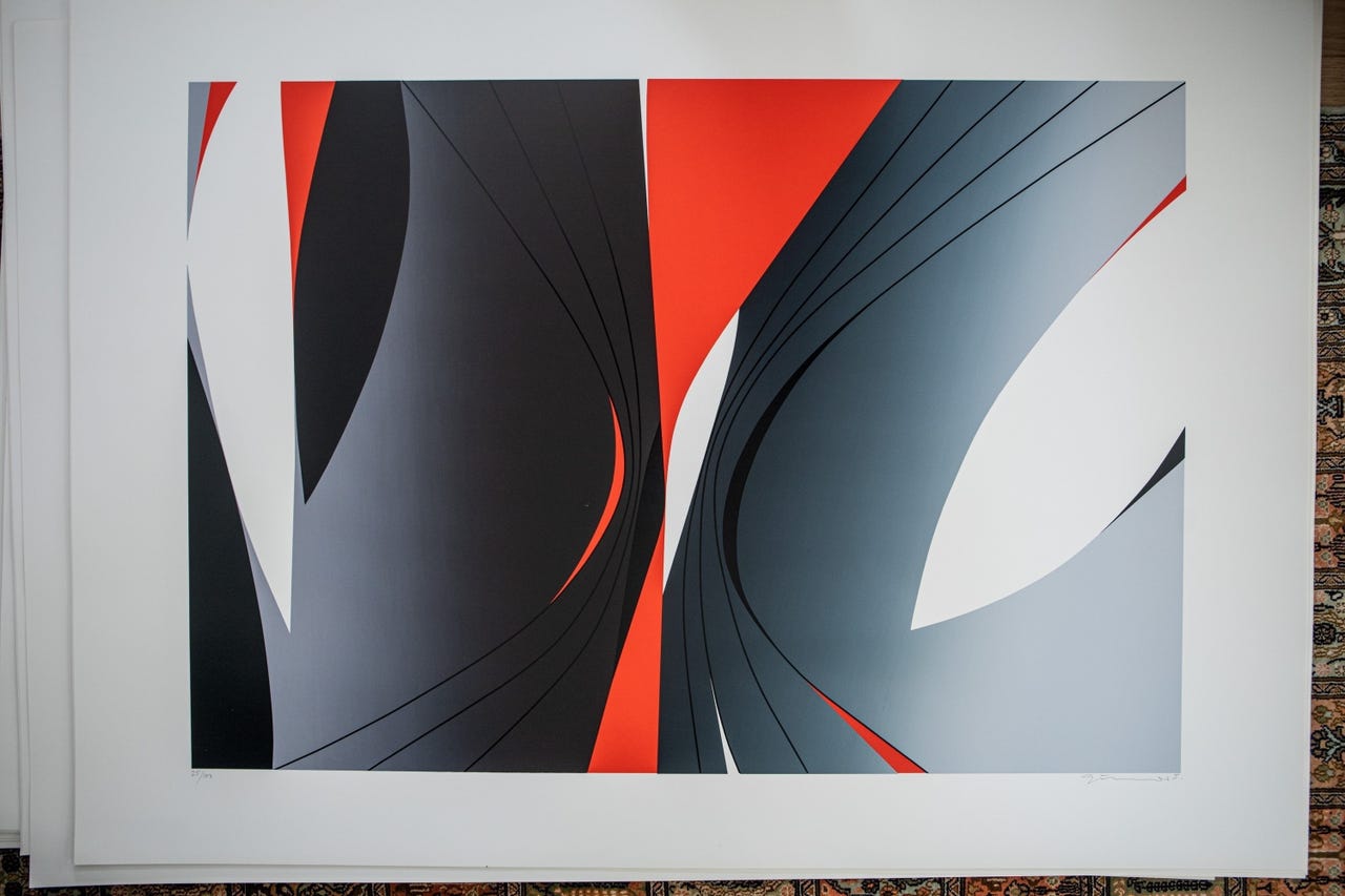 Serigrafiet "Sortie" av Gunnar S. Gundersen | FINN-torget