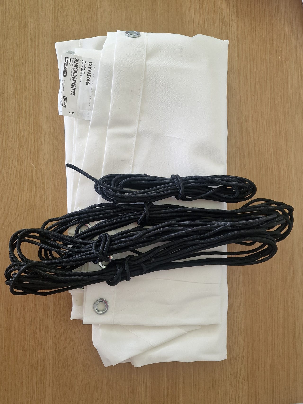 Innsynsskjerming for balkong, hvit, 250x80 cm | FINN-torget