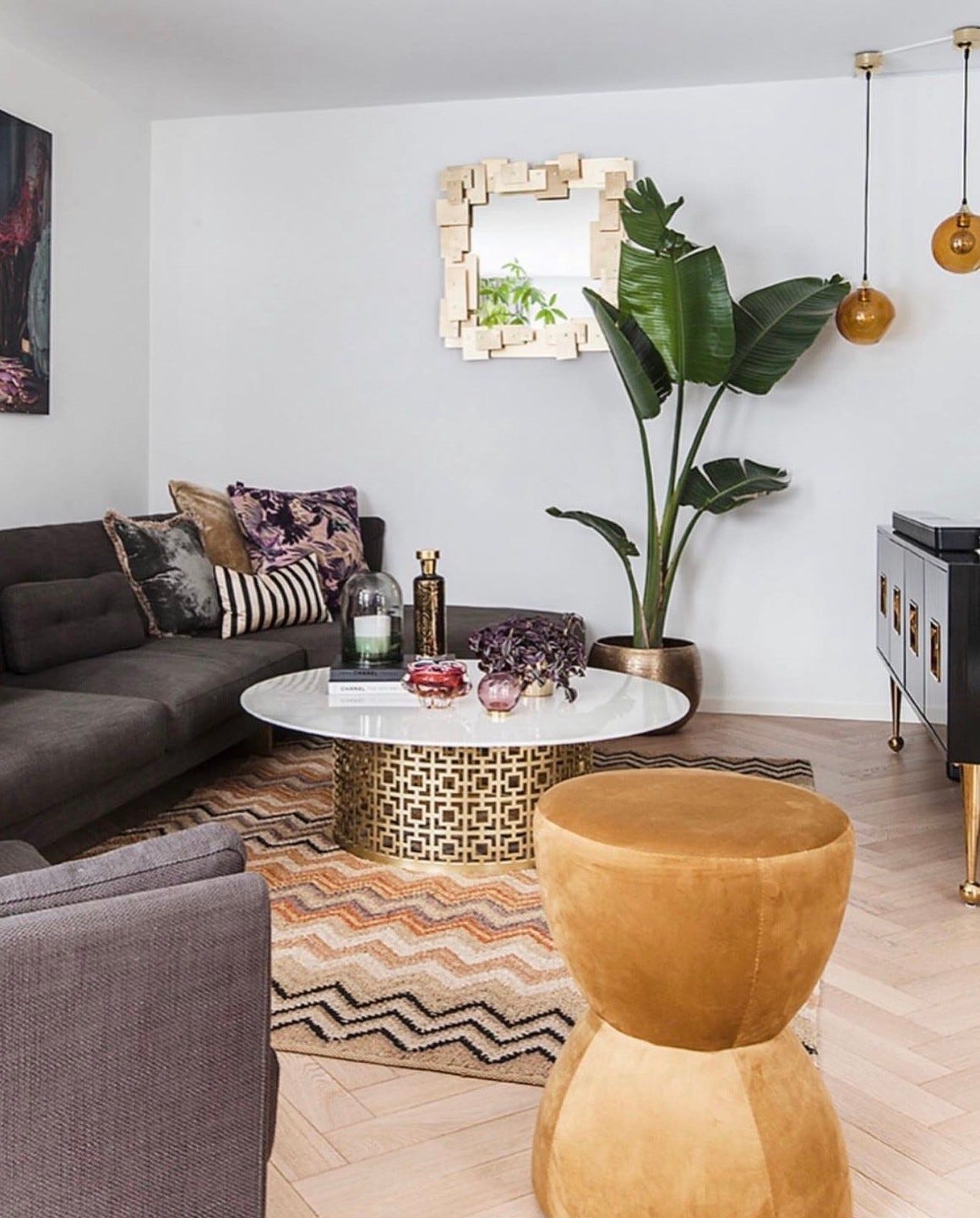 Jonathan Adler salongbord (speil & sidebord) | FINN torget