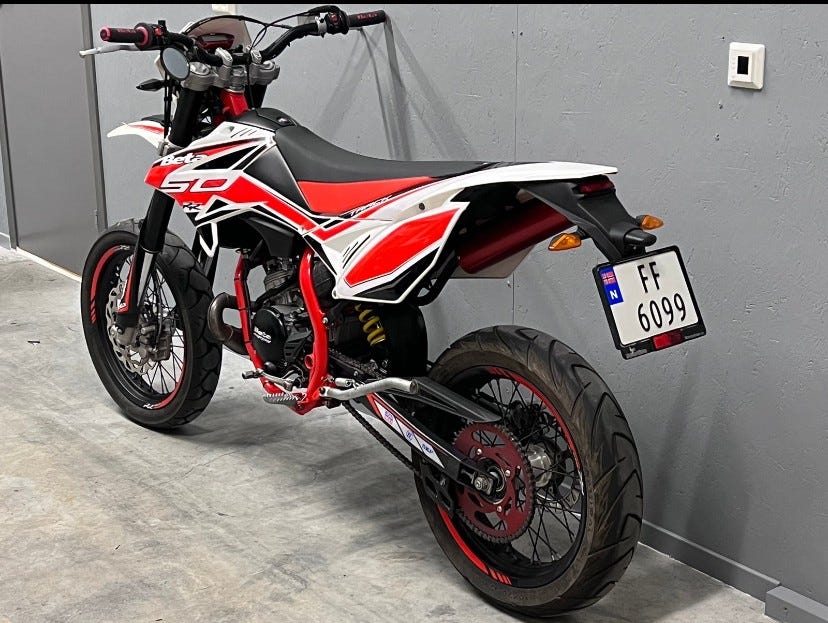 Til salgs: Beta Beta 50 track - 2019 - 50 ccm - Moped | FINN.no