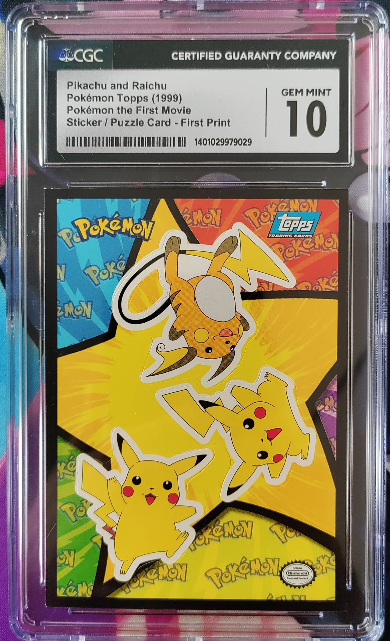 Pokemon Topps 1999 - Pikachu and Raichu POP 1 | FINN-torget
