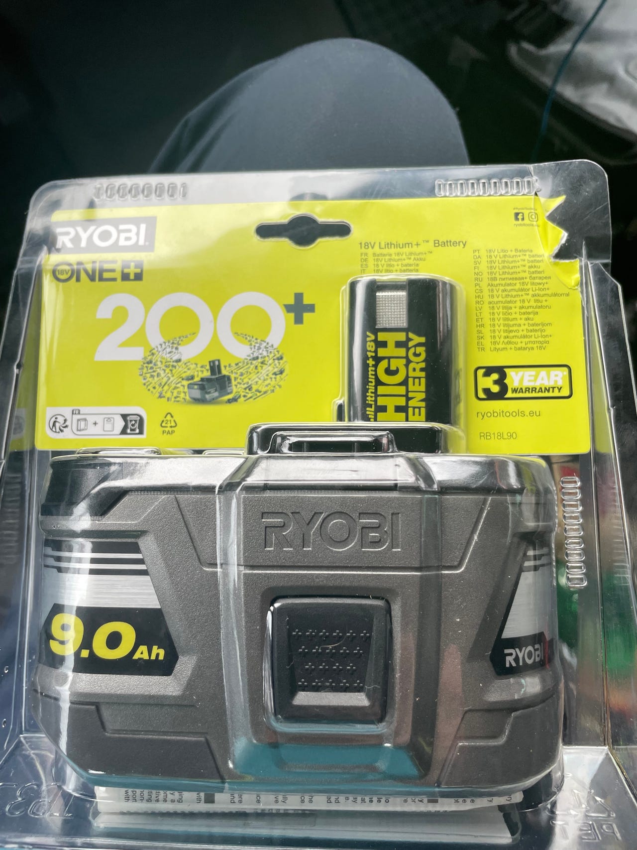 Ryobi Batteri High Energy 18 V 9 Ah | FINN-torget