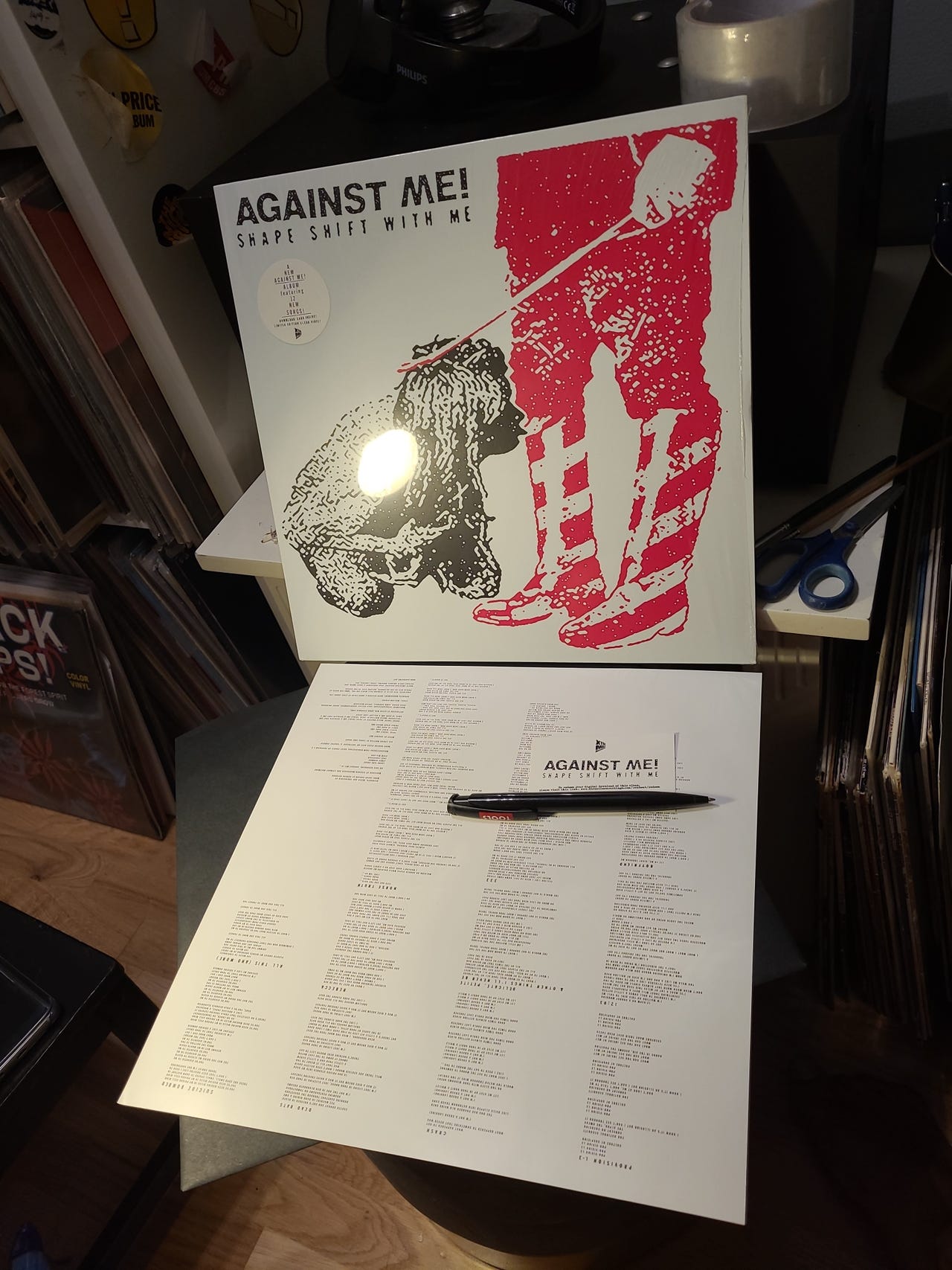 Against Me! shape shift with me 2lp, LTD EDITION CLEAR VINYL | FINN-torget