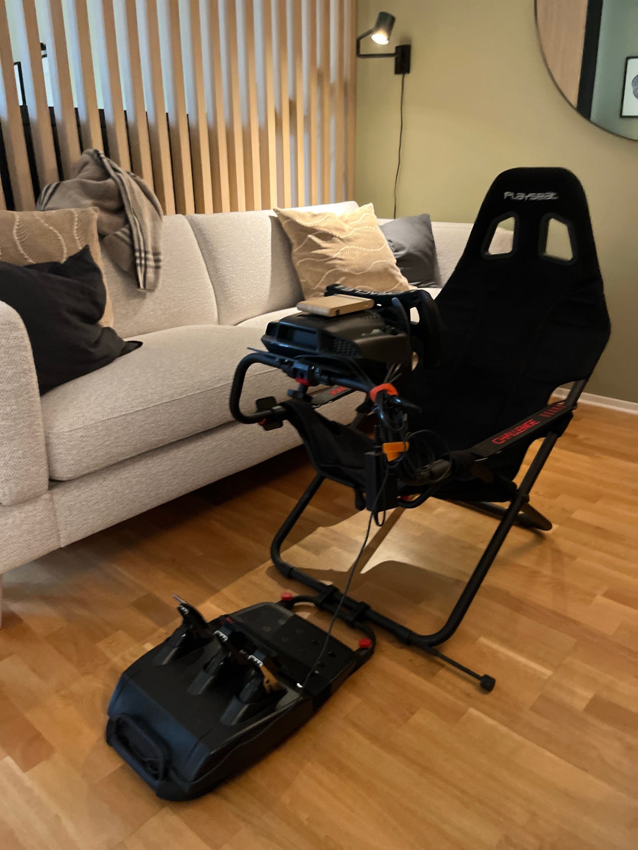 Playseat Challenge med Logitech G29, F1 ratt og girspak, oppgradert ...