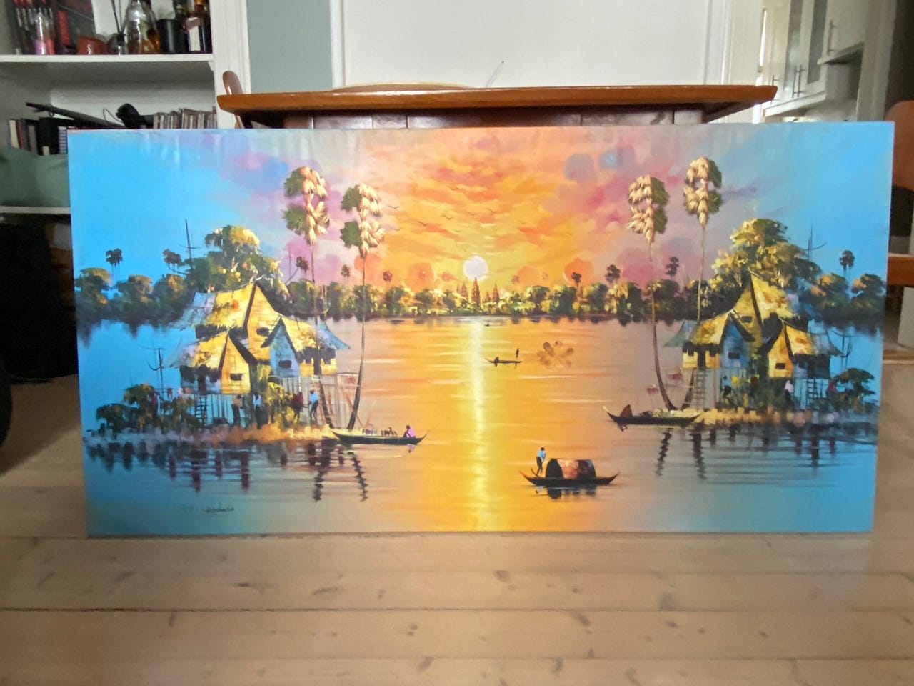 Stort fargerikt maleri | FINN torget