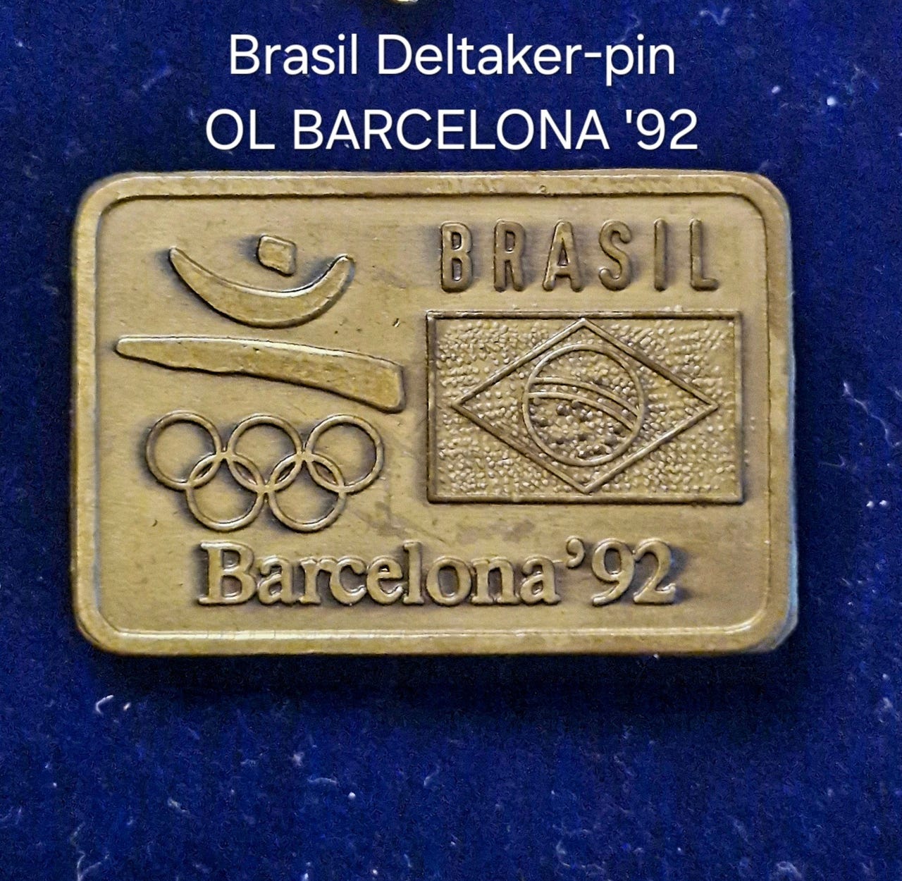Pins: Brasil Deltaker-pin OL BARCELONA '92 | FINN-torget