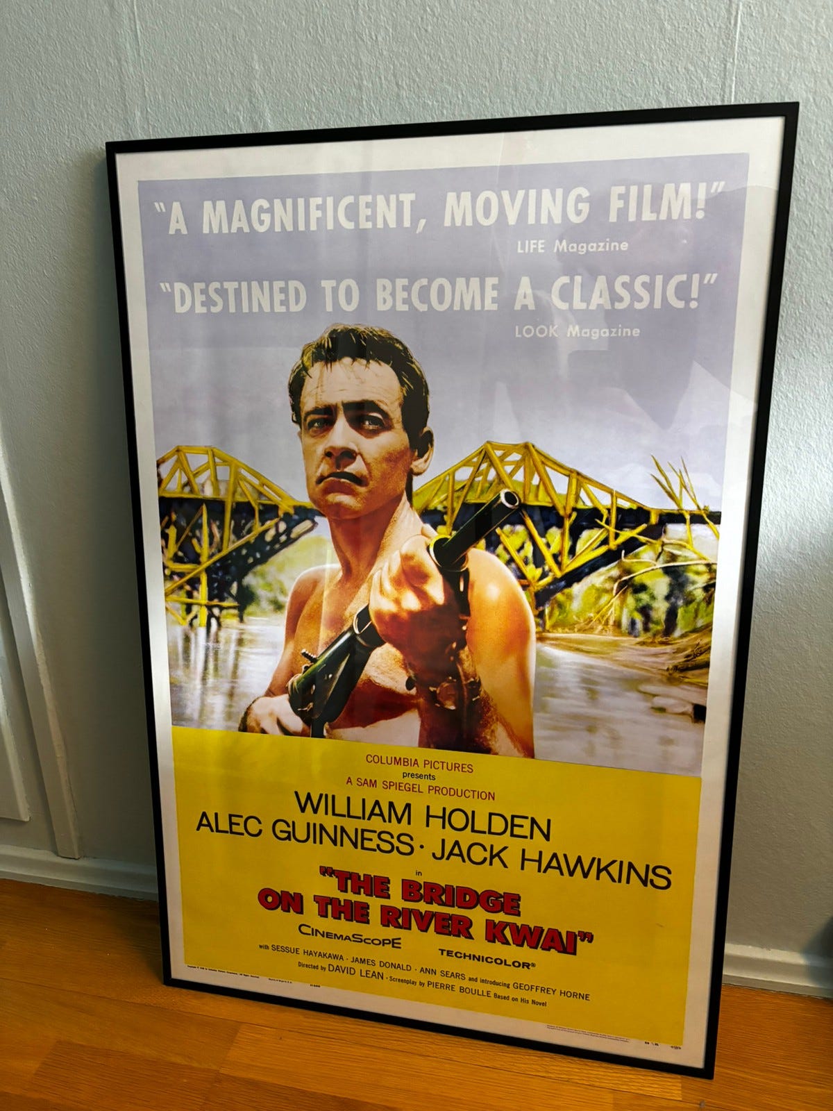 David Lean «The Bridge on the River Kwai» (1957) plakat og ramme | FINN ...