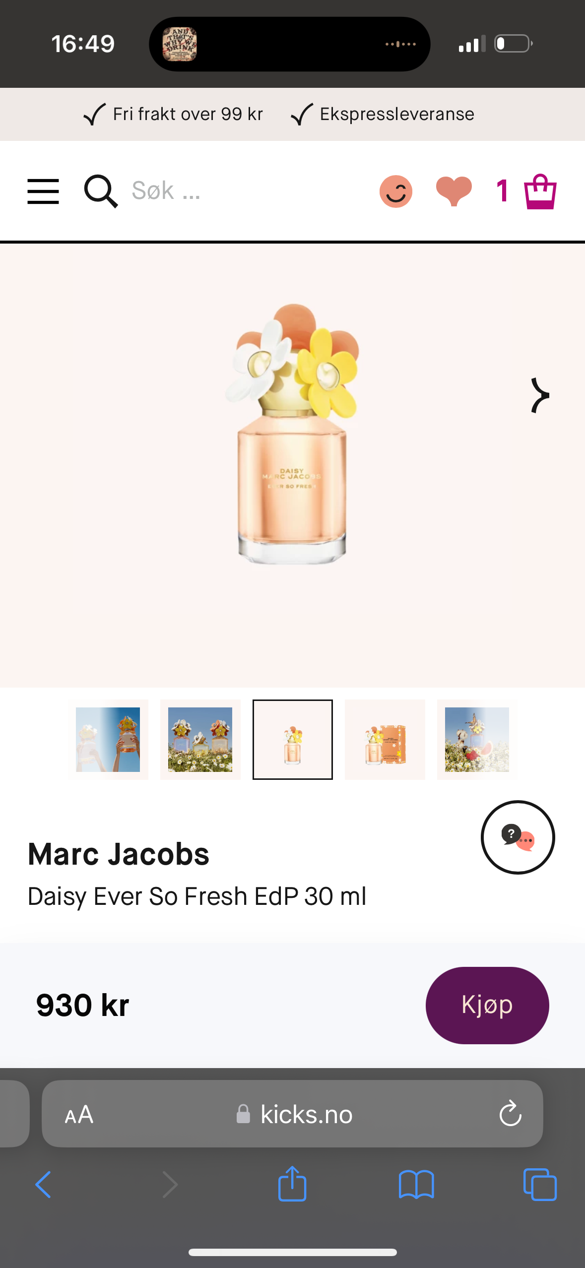 Marc jacobs daisy ever so fresh parfyme | FINN torget