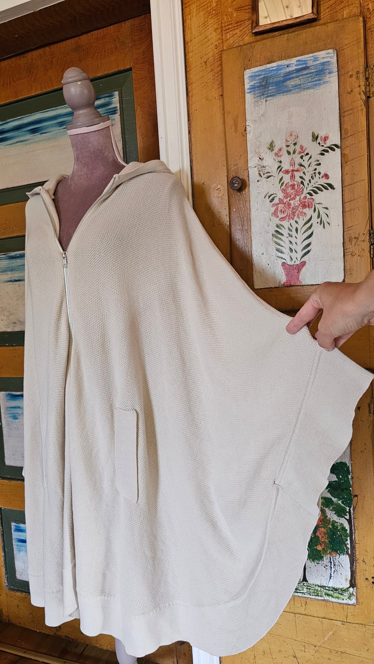 Kimono genser jakke kappe xs - xl diva cape poncho | FINN-torget