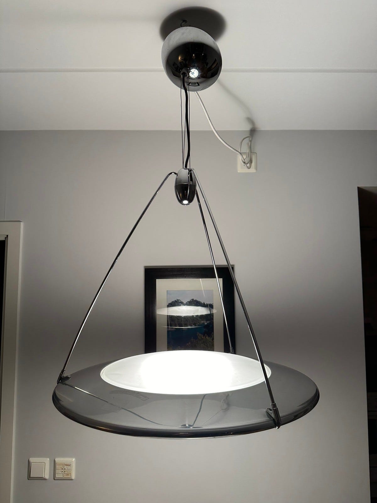Ezio Didone “Mira S” UFO Pendant Light for Arteluce / Flos, Italy,1990s ...