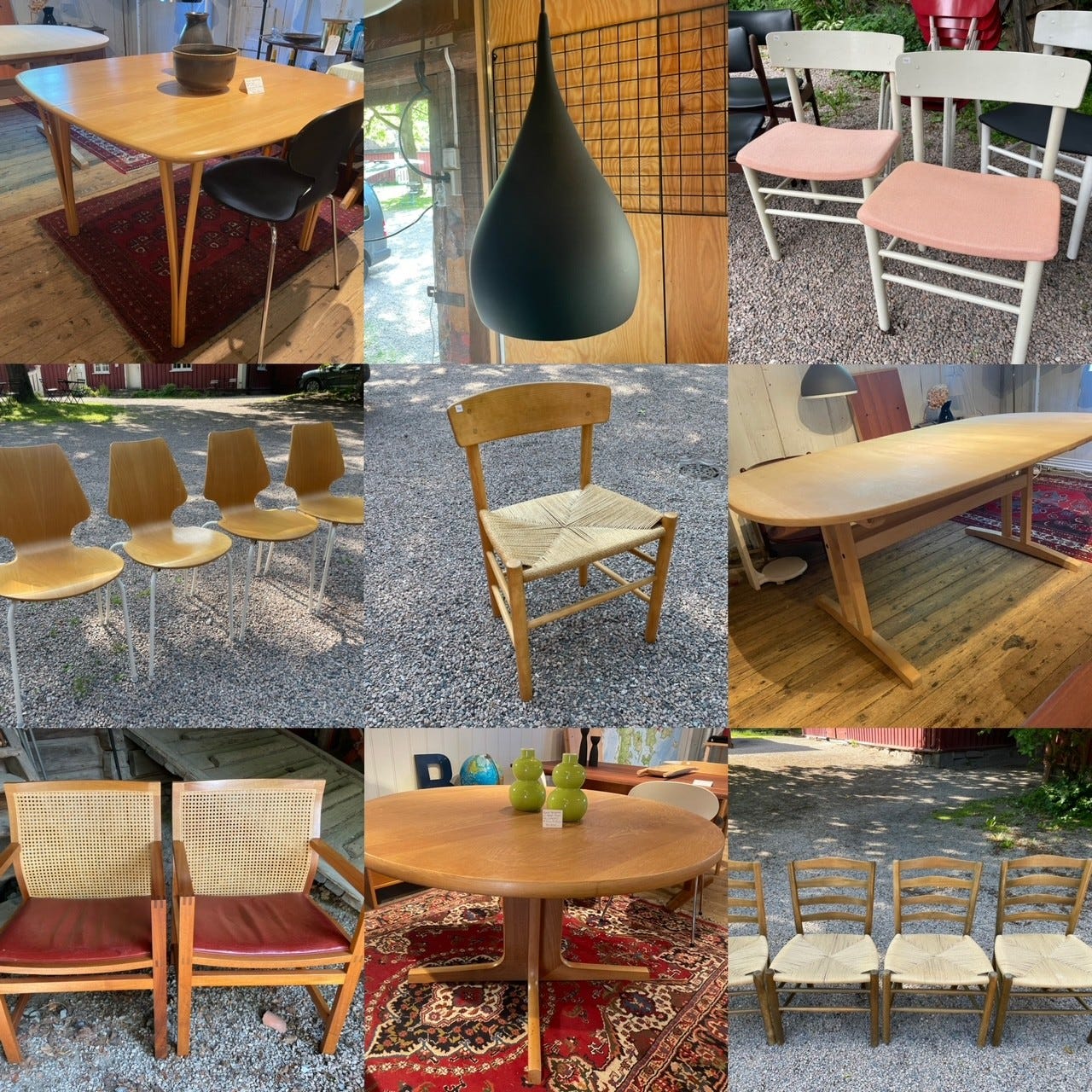 LØRDAGSåpent 3. august; danske lamper, stoler og bord! | FINN-torget