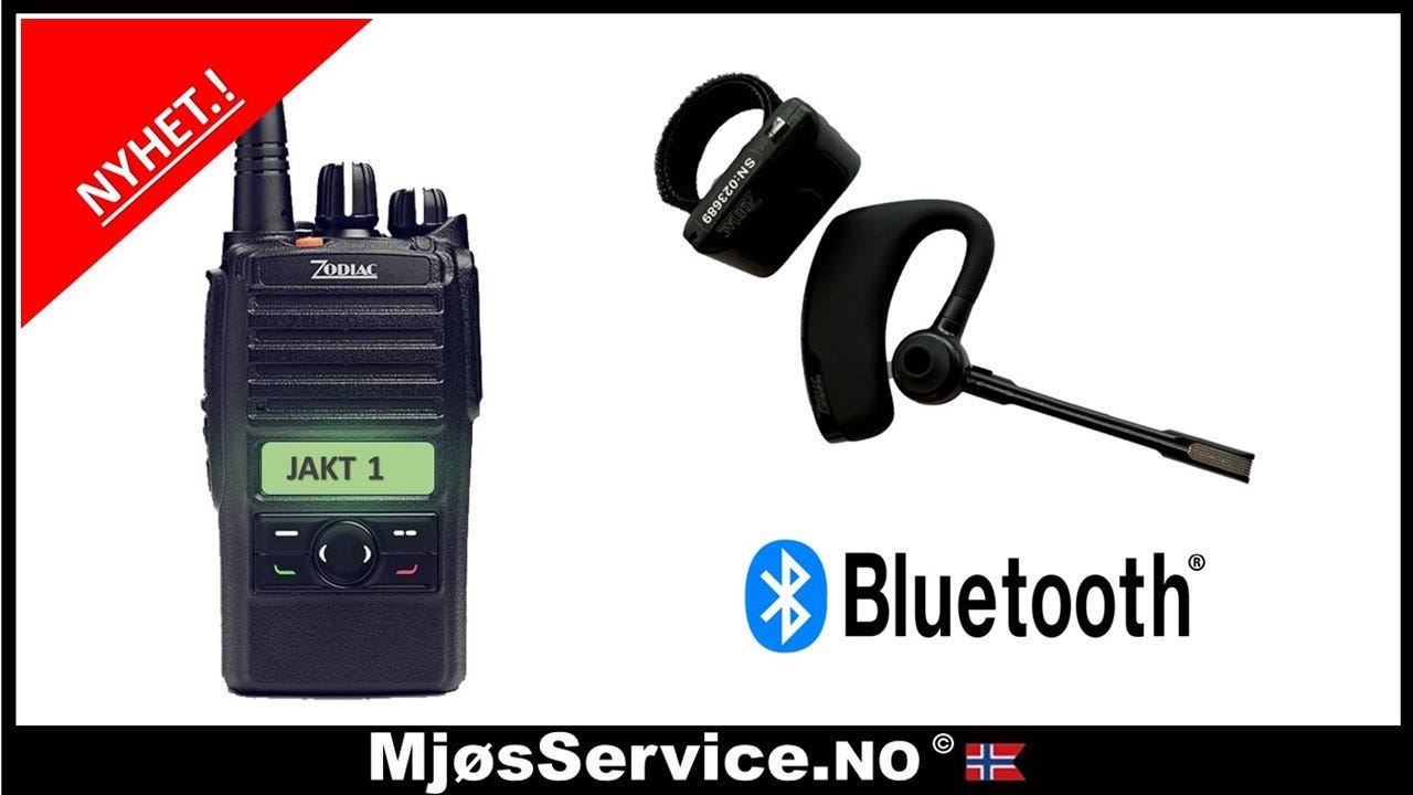 ZODIAC EXTREME DIGITAL 140 BT JAKTRADIO M/BLUETOOTH HODESETT OG PTT ...