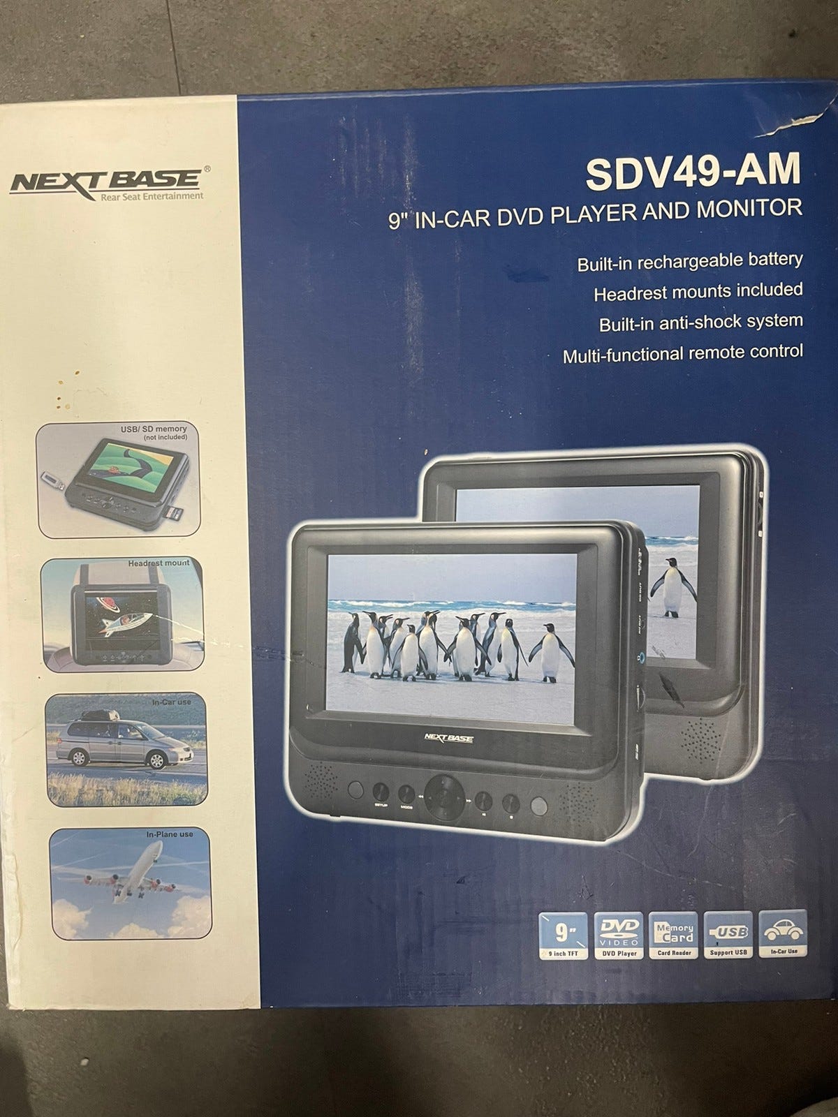 NextBase SDV49-AM Portable DVD spiller til bilen | FINN-torget