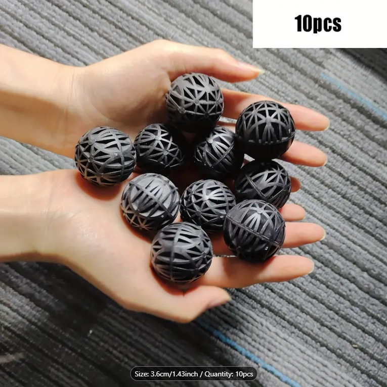 BioMekanisk filter-kuler Ø: 36mm til Akvarie/Dam fitering (10 stk ...