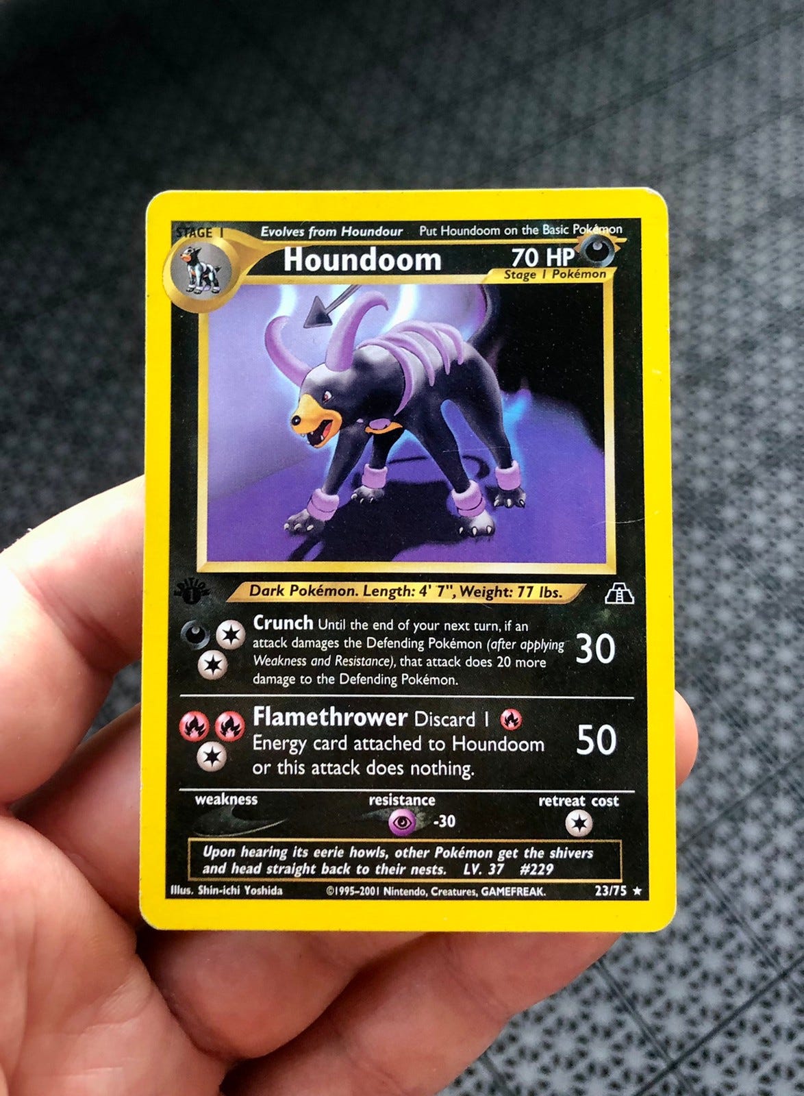 Houndoom 1st. Edition 23/75 - Pokemon TCG Neo Discovery | FINN torget