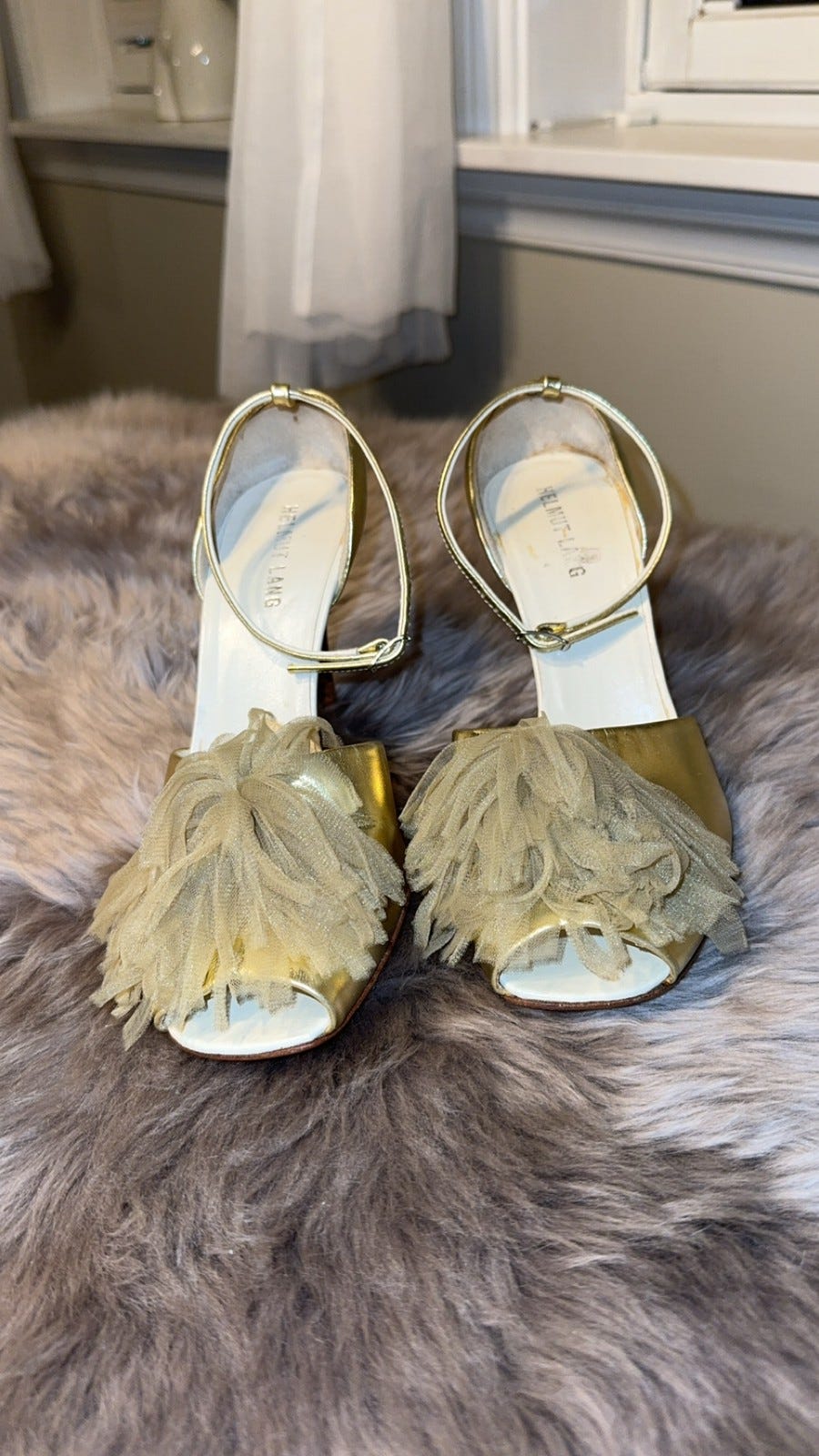 Helmut lang gull pumps | FINN torget