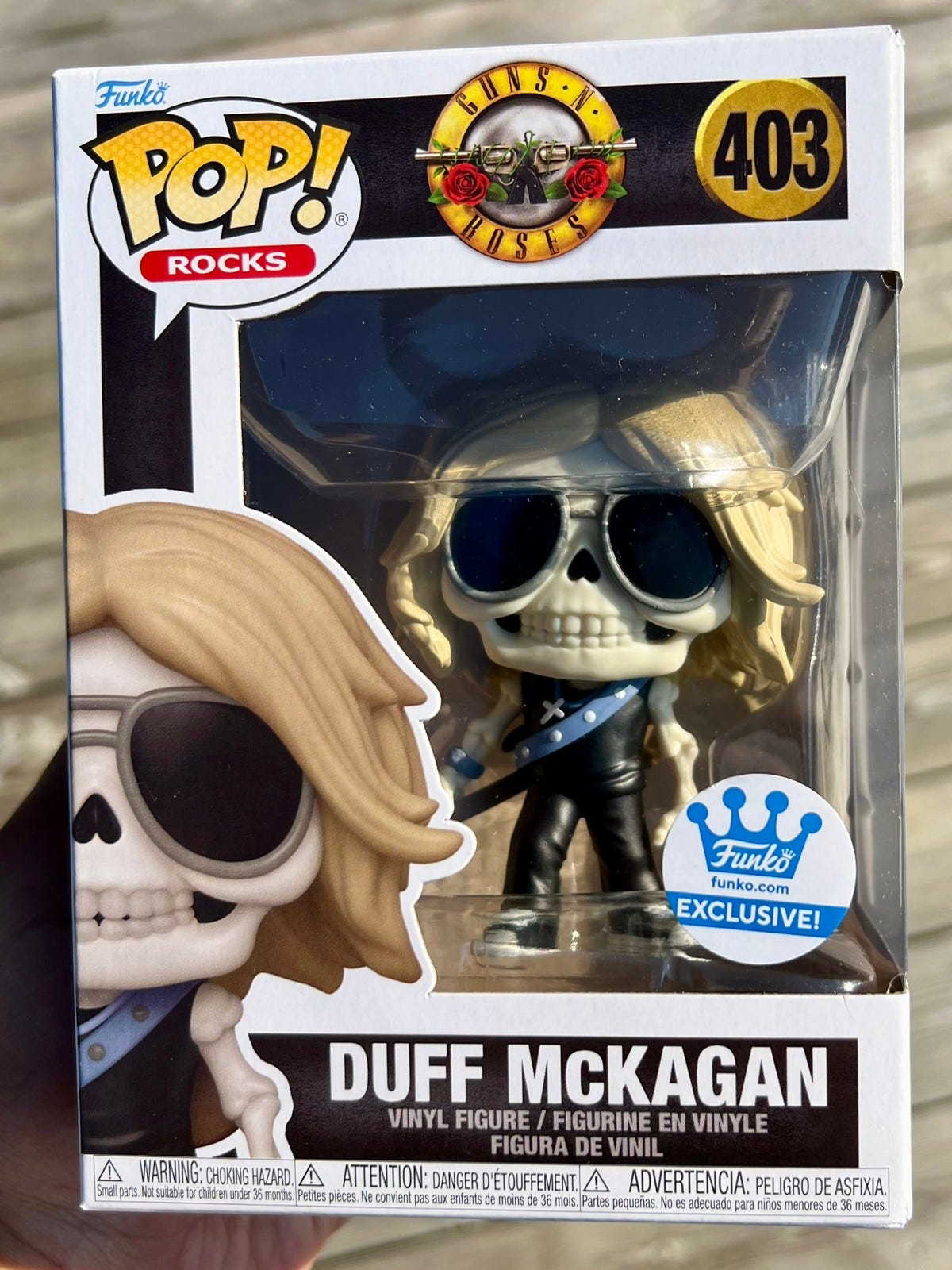 Funko Pop! Rocks: Duff McKagan (Skeleton) | Guns N' Roses (403) | FINN ...