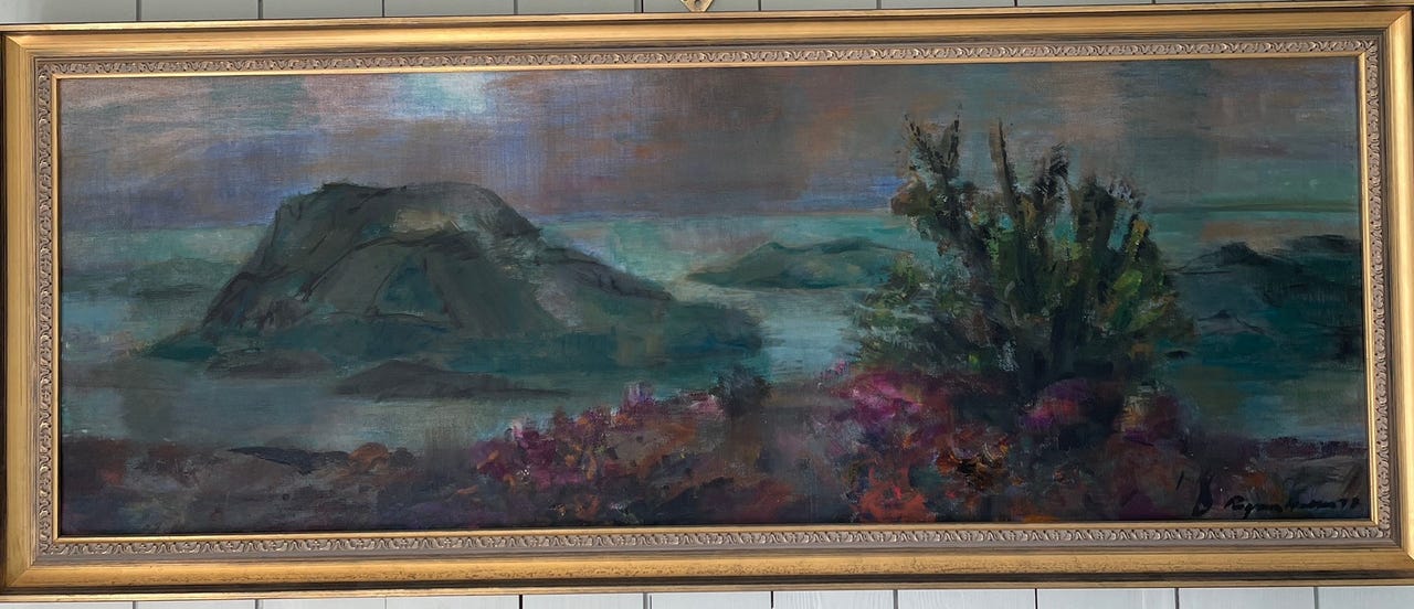 maleri i olje på lerret av Rigmor Holter | FINN-torget