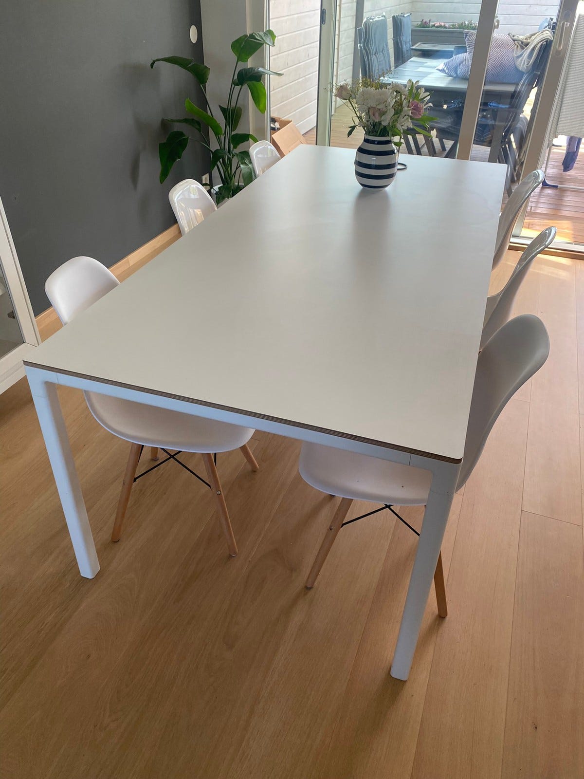HAY T12 Dining Table 200 cm White Laminat Spisebord, hvit | FINN torget