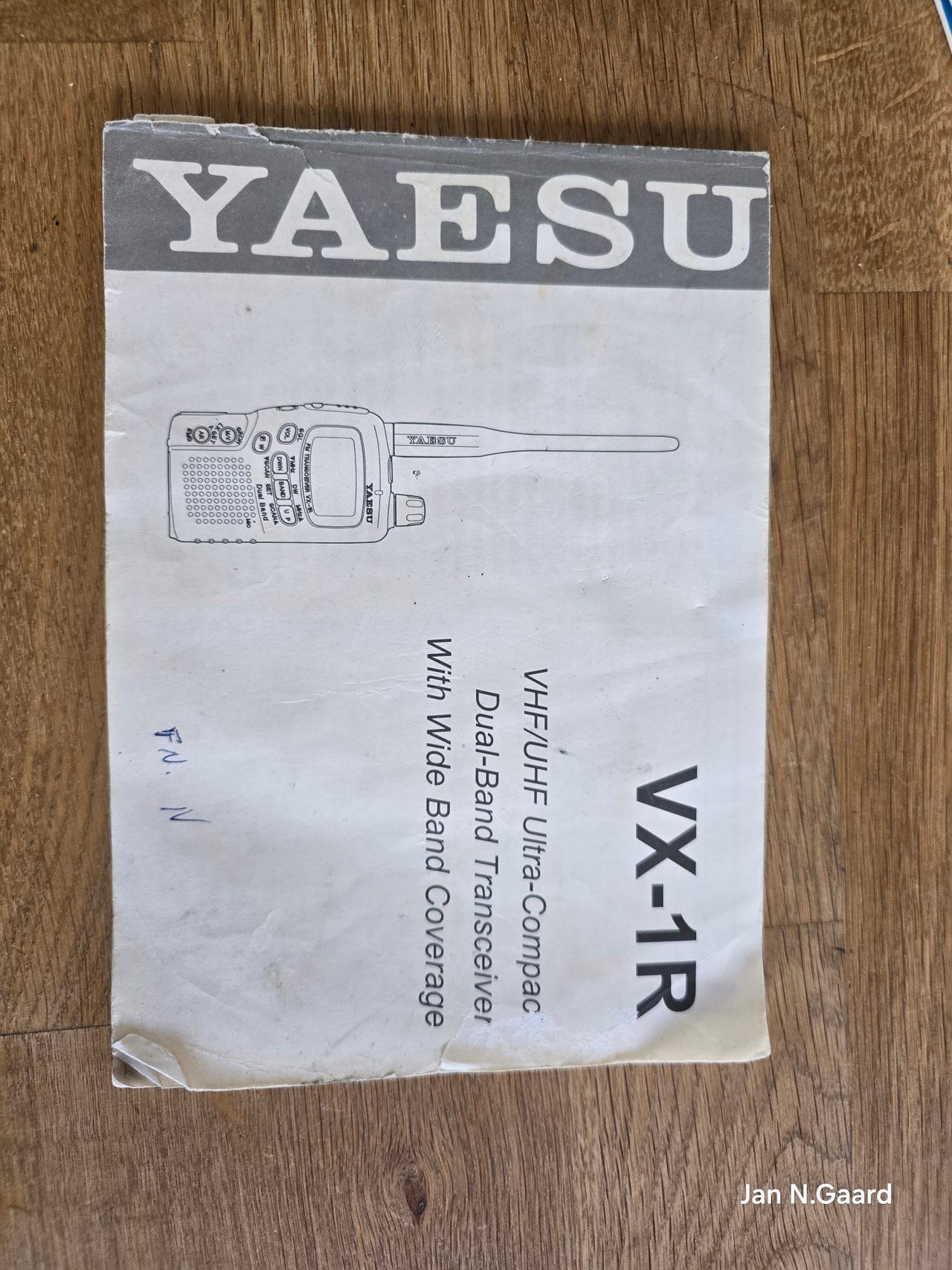 Manual yaesu vx-1r | FINN-torget