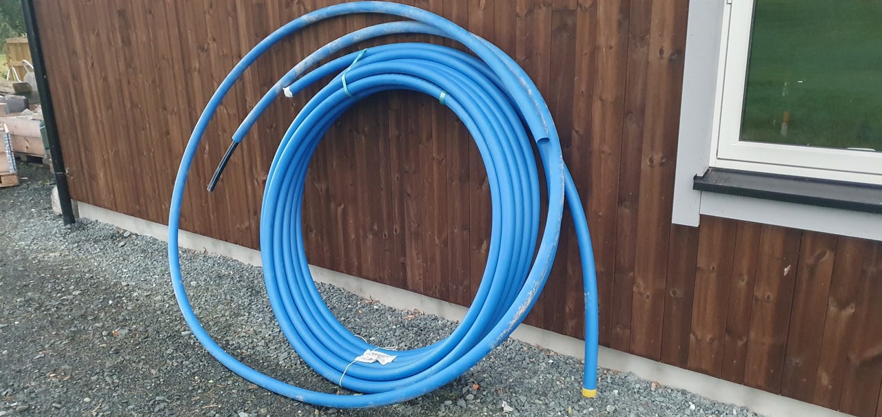Ca 50m + 6m Vannledning 32mm PE100 RC | FINN-torget