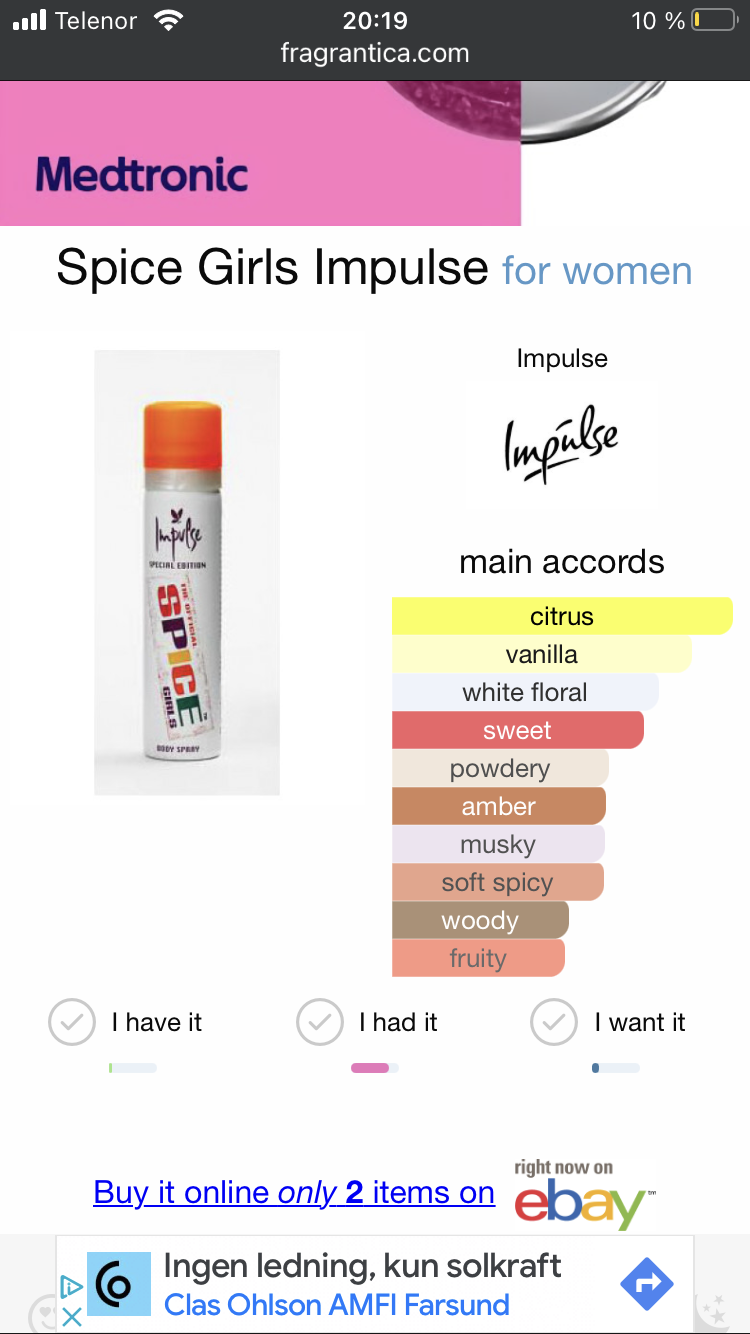 Spice Girls Impulse Bodyspray | FINN-torget