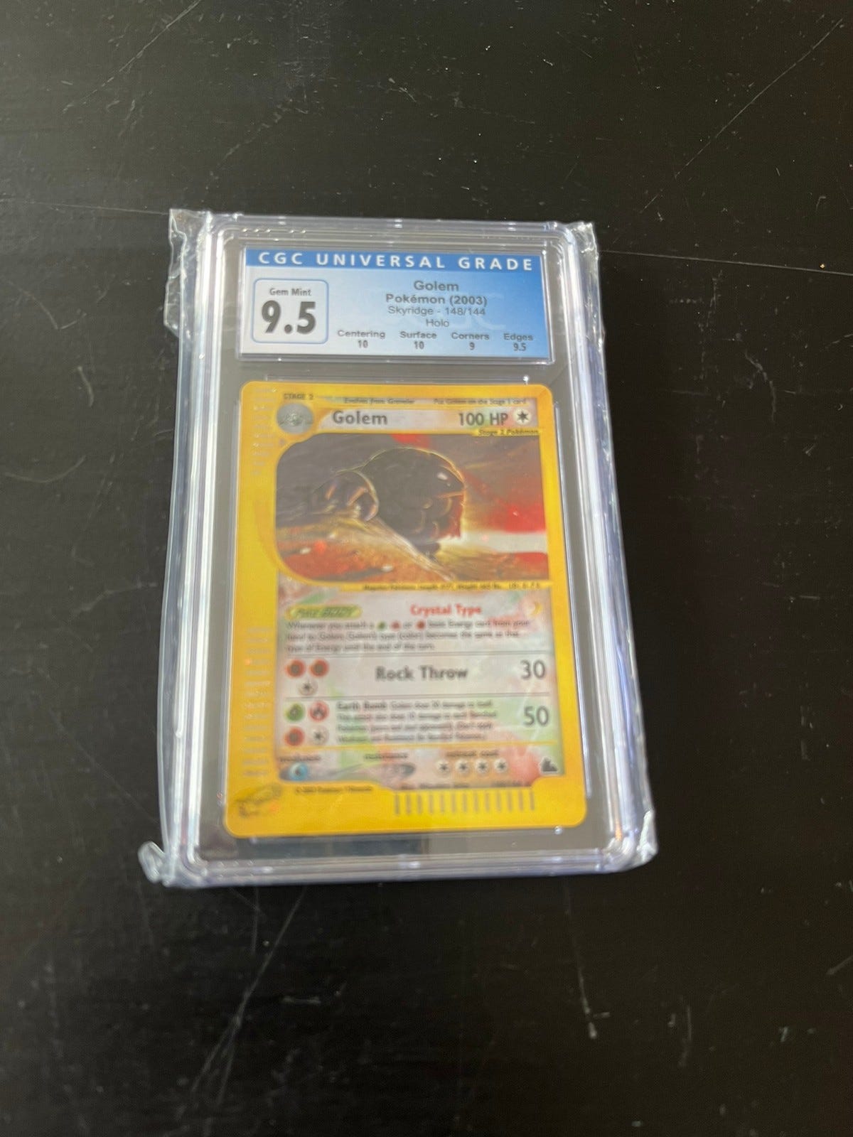Pokemon Skyridge golem CGC 9,5 subgrades | FINN-torget