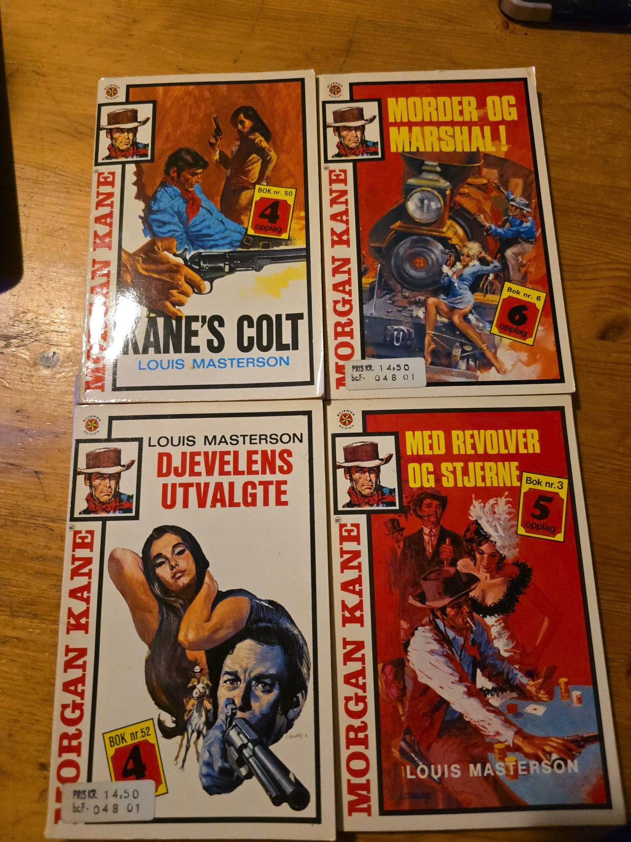 4 bøker i Morgan Kane serien. | FINN-torget