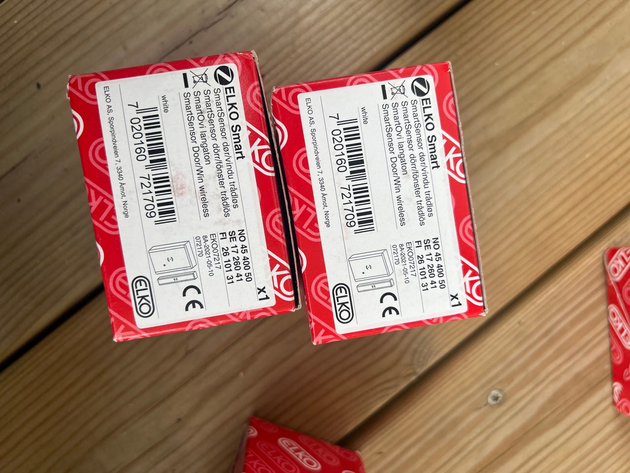 ELKO SMARTSensor dør/vindu trådløs hvit x2 stk | FINN-torget