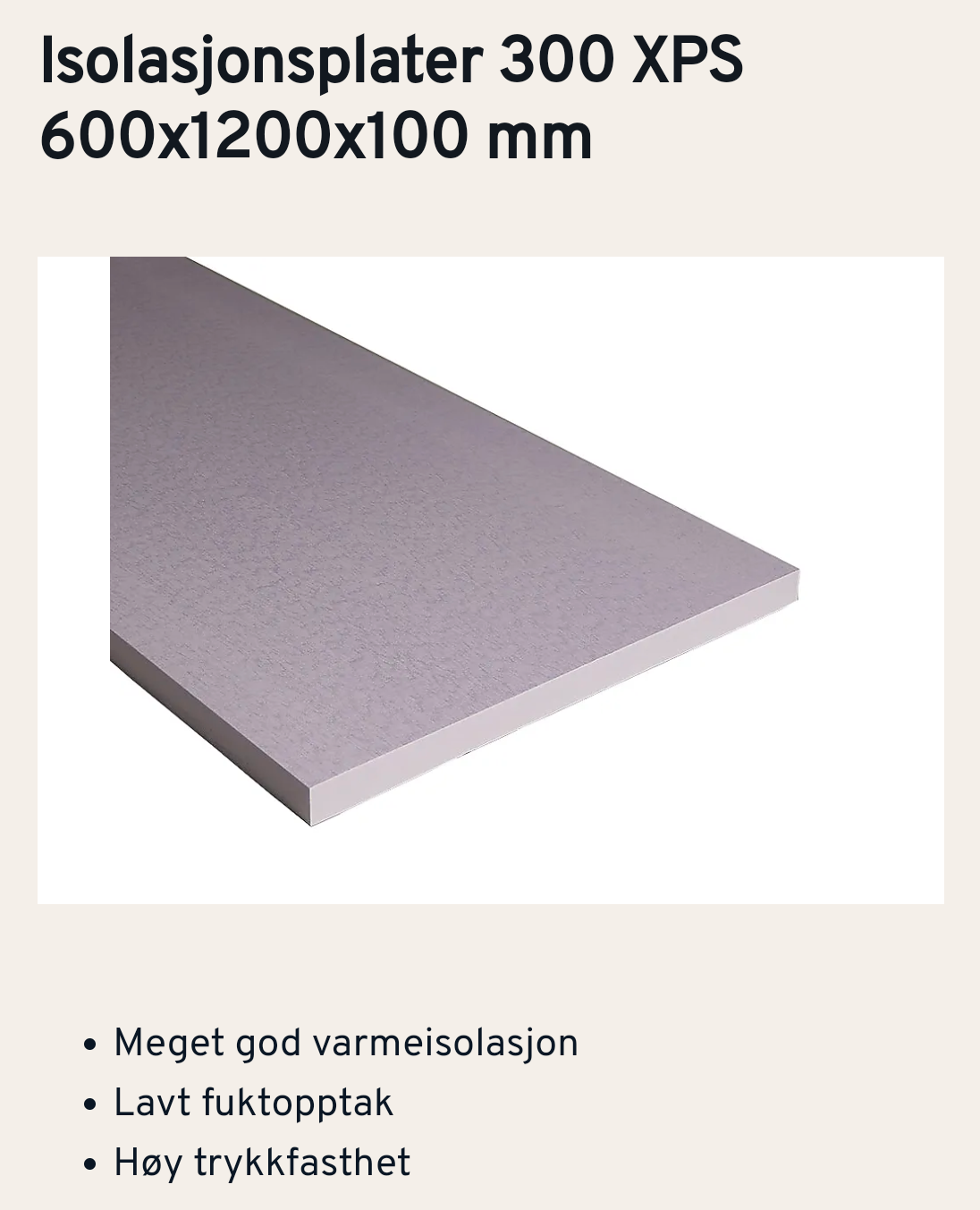 Trykkfast isolasjonsplater | FINN-torget