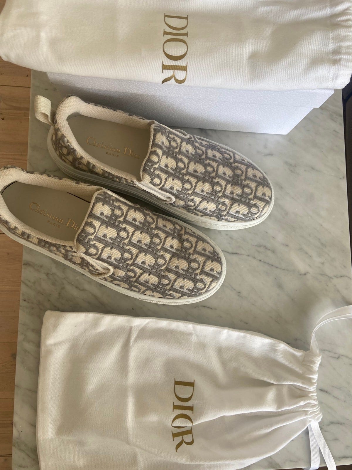 Dior Oblique Slip On Joggesko | FINN-torget
