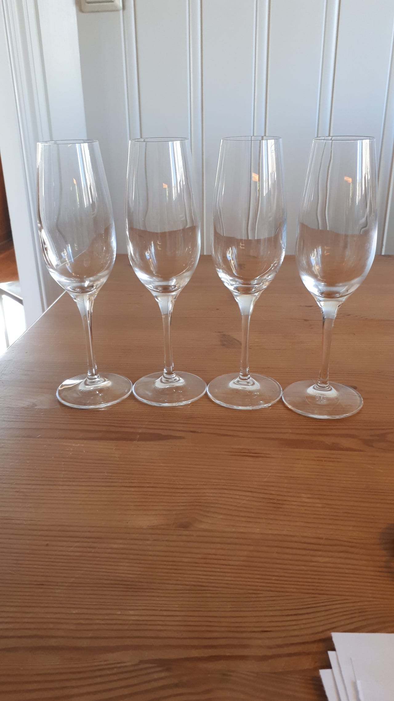 4 champagne/hvitvin glass - RCR - Royal crystal Rock Italia | FINN-torget