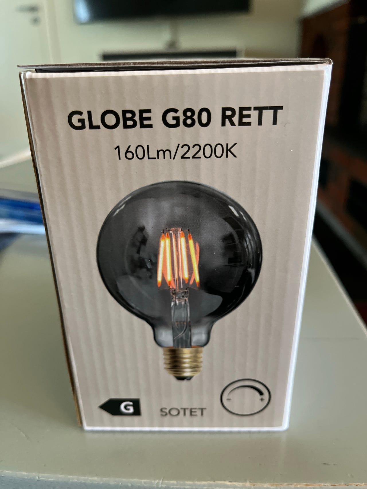 Sotet pære Globe G80 2200 K | FINN-torget
