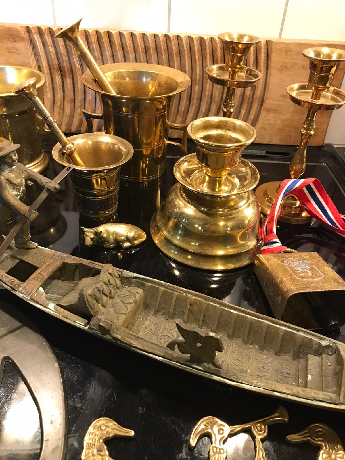 MESSING, OG GULL FARGET PYNT. | FINN-torget