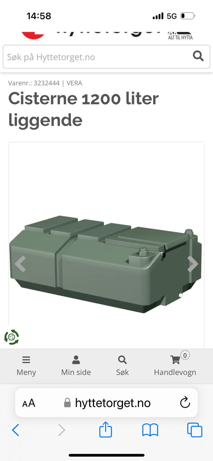 Vannsystem til hytte selges | FINN-torget