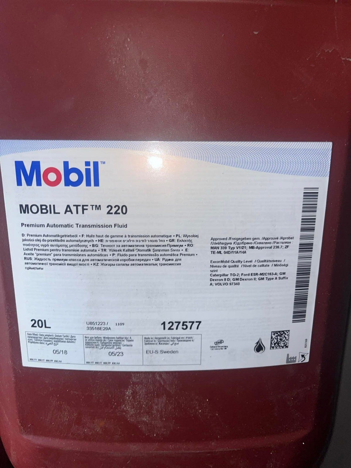 Mobil ATF 220 olje | FINN torget