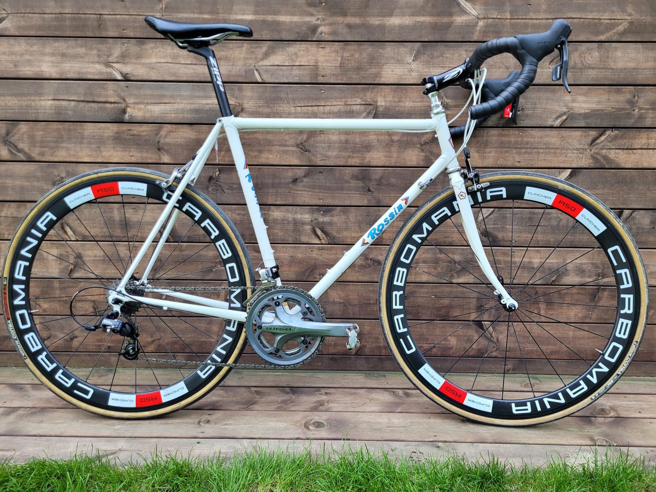 Rossin Steel road bike with carbon wheels Size 55(L) | FINN-torget