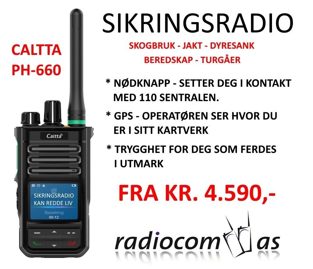 CALTTA PH660 GPS/BT/MD SIKRINGSRADIOPAKKE 2 | FINN-torget