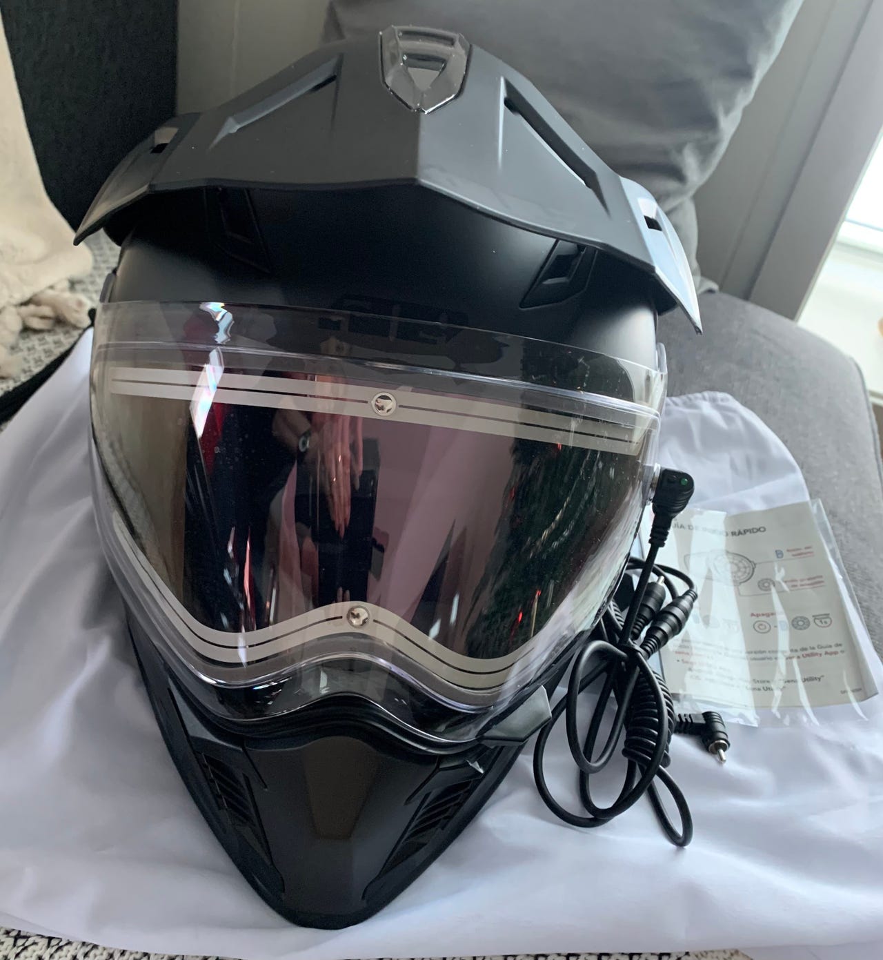 Polaris snøscooterhjelm - Delta R3 svart m. Intercom | FINN-torget