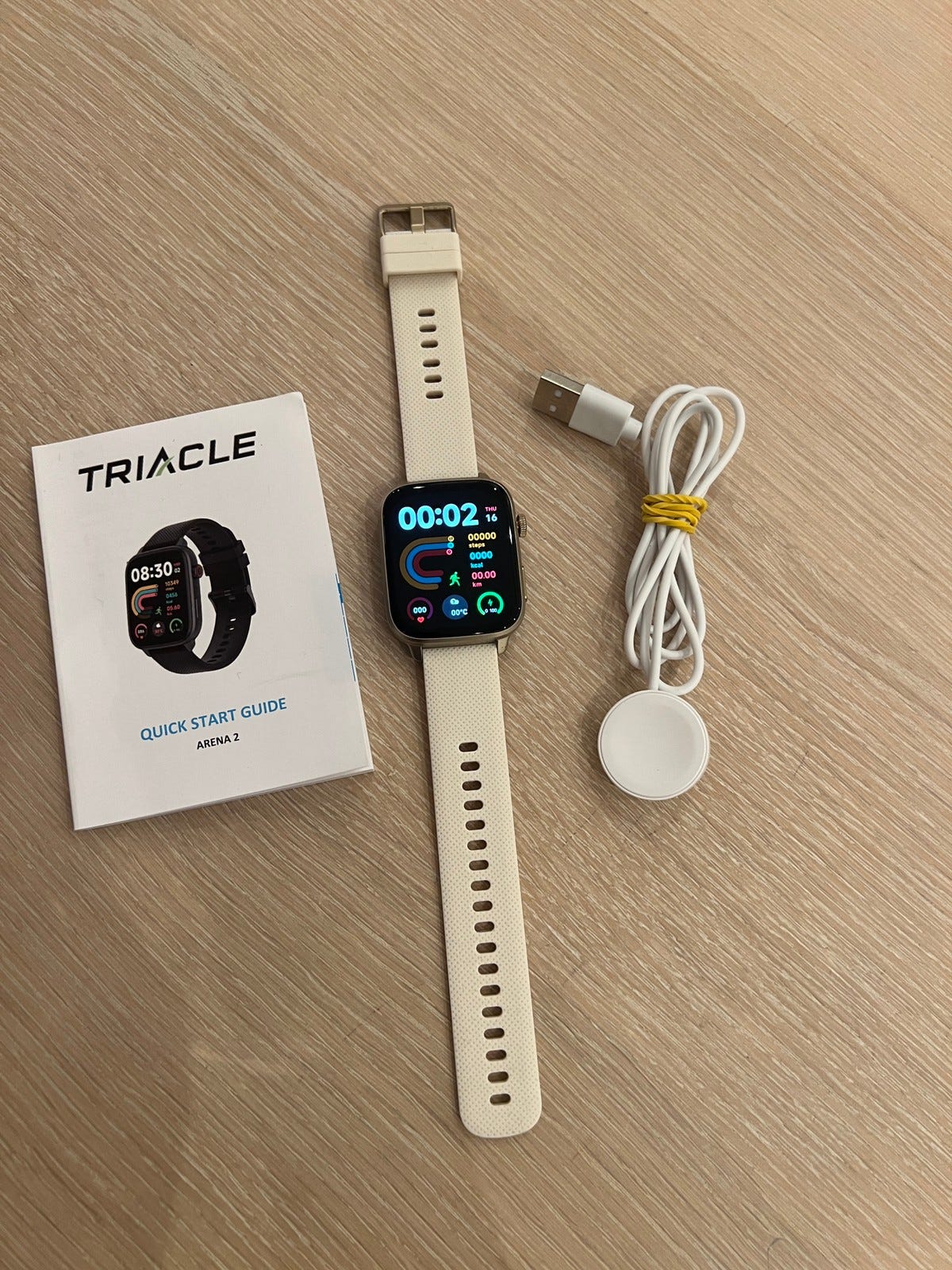Triacle Smartklokke Arena 2 Gull/Hvit | FINN-torget