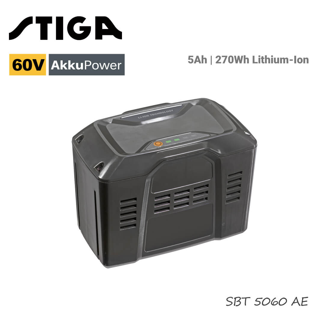 STIGA Voltage 60V 5Ah batteriene og 4A lader | FINN-torget