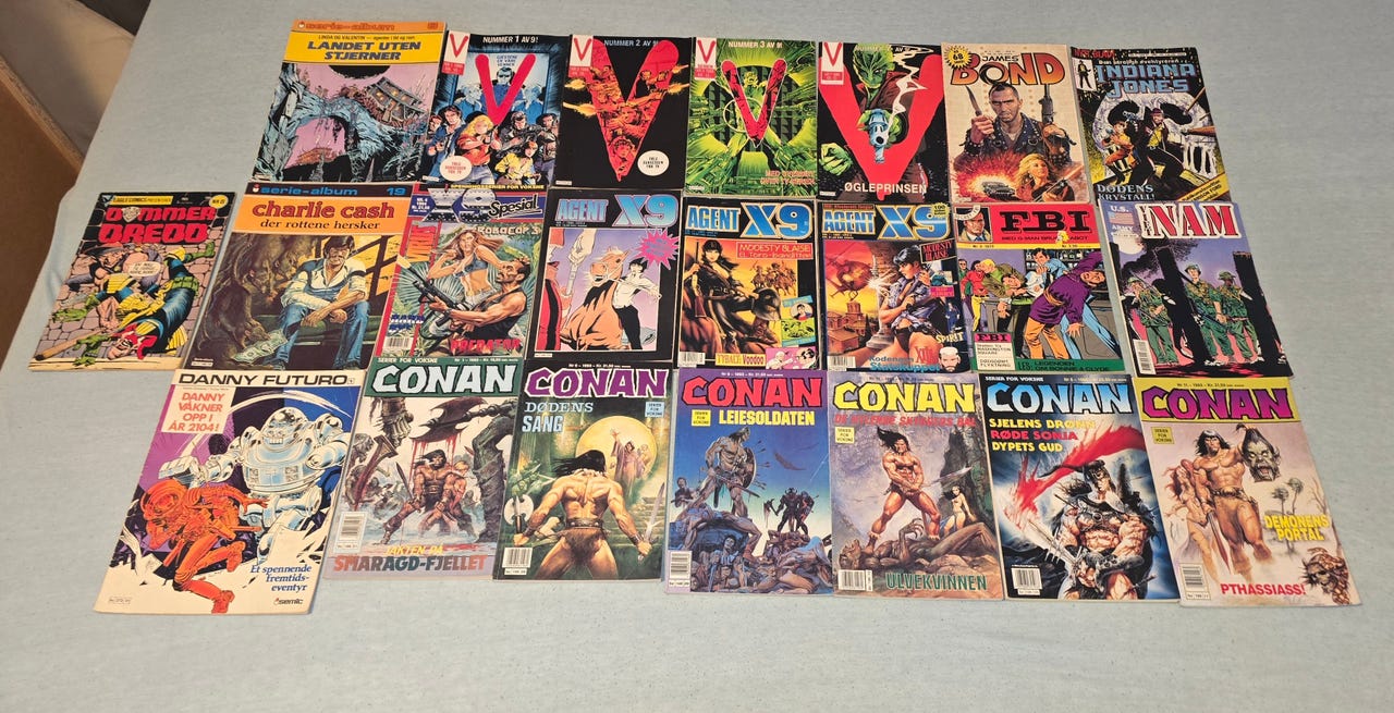 Agent X9, V-serien, Conan og andre tegneserier | FINN-torget