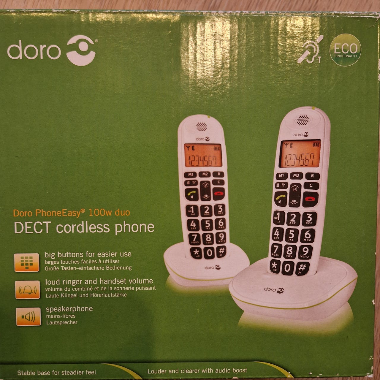 Doro PhoneEasy 100w Duo DECT cordless phone | FINN-torget