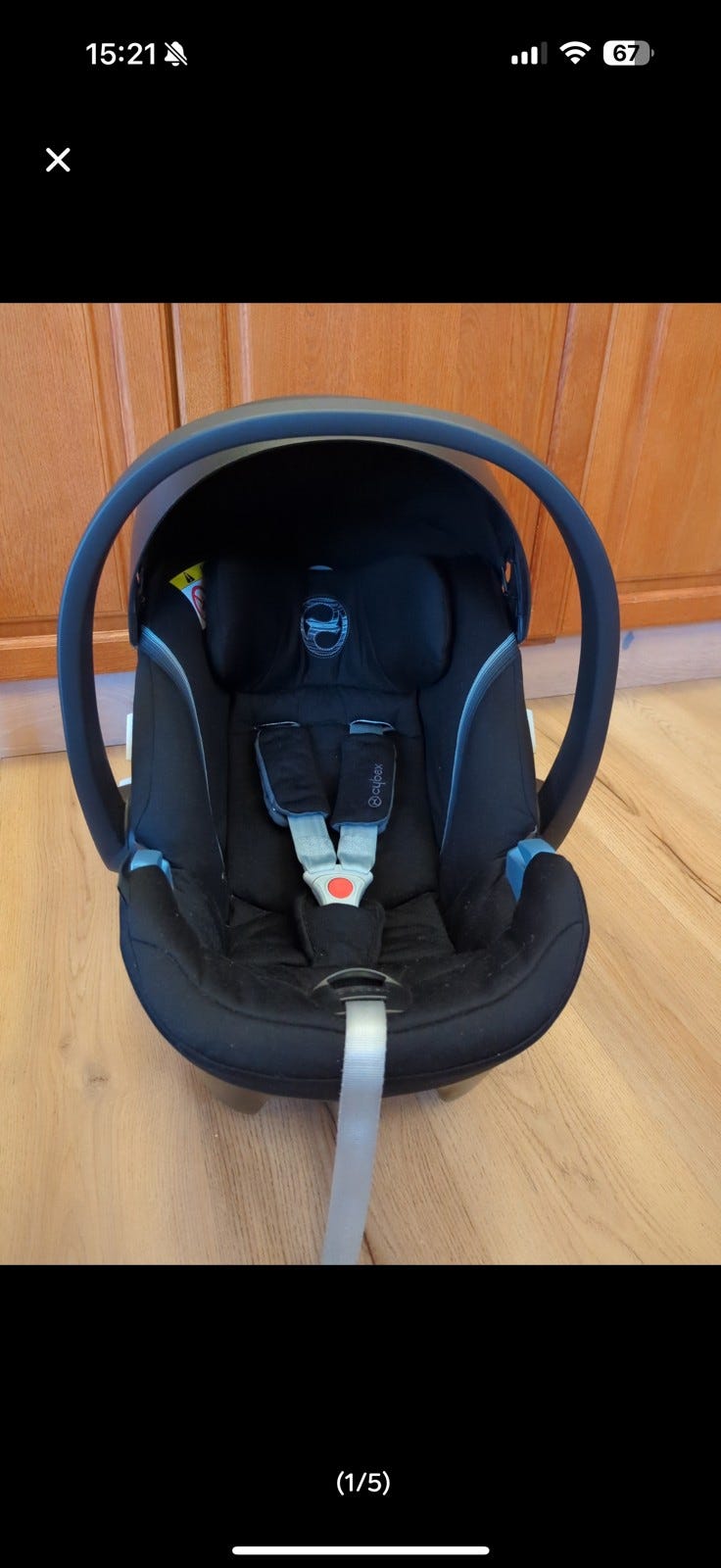 Bilstol Cybex aton 5 med Cybex aton 2-fix base selges | FINN-torget
