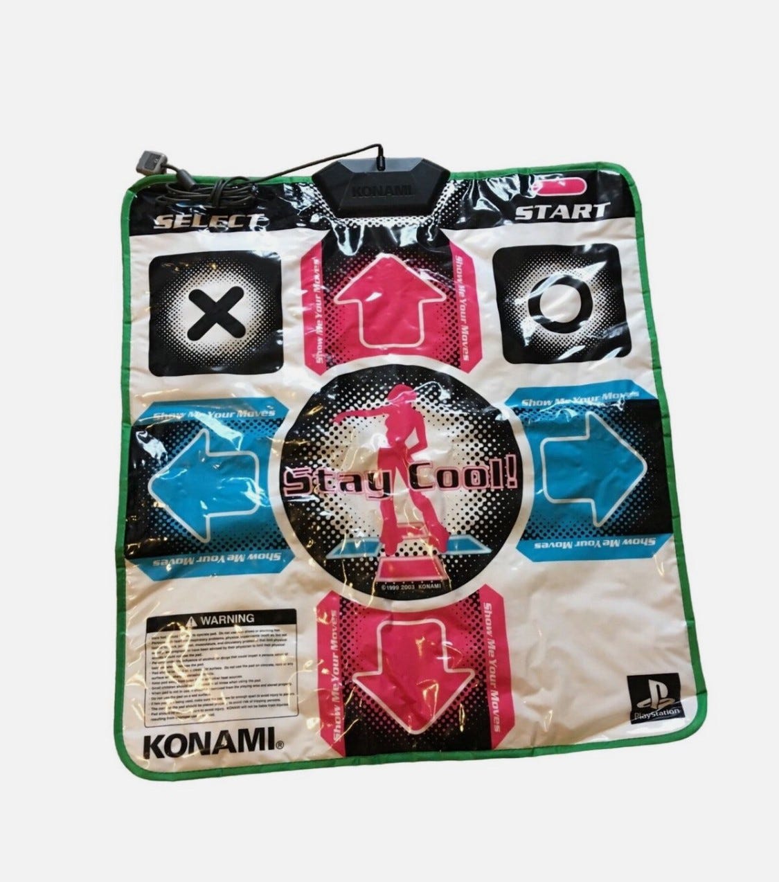Konami Playstation Dance Dance Revolution DDR Dance Pad Controller Mat ...