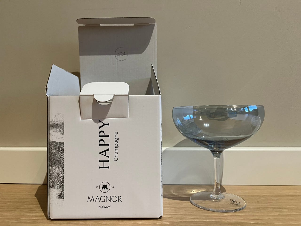 Magnor Champagneglass blå 1 stk | FINN-torget