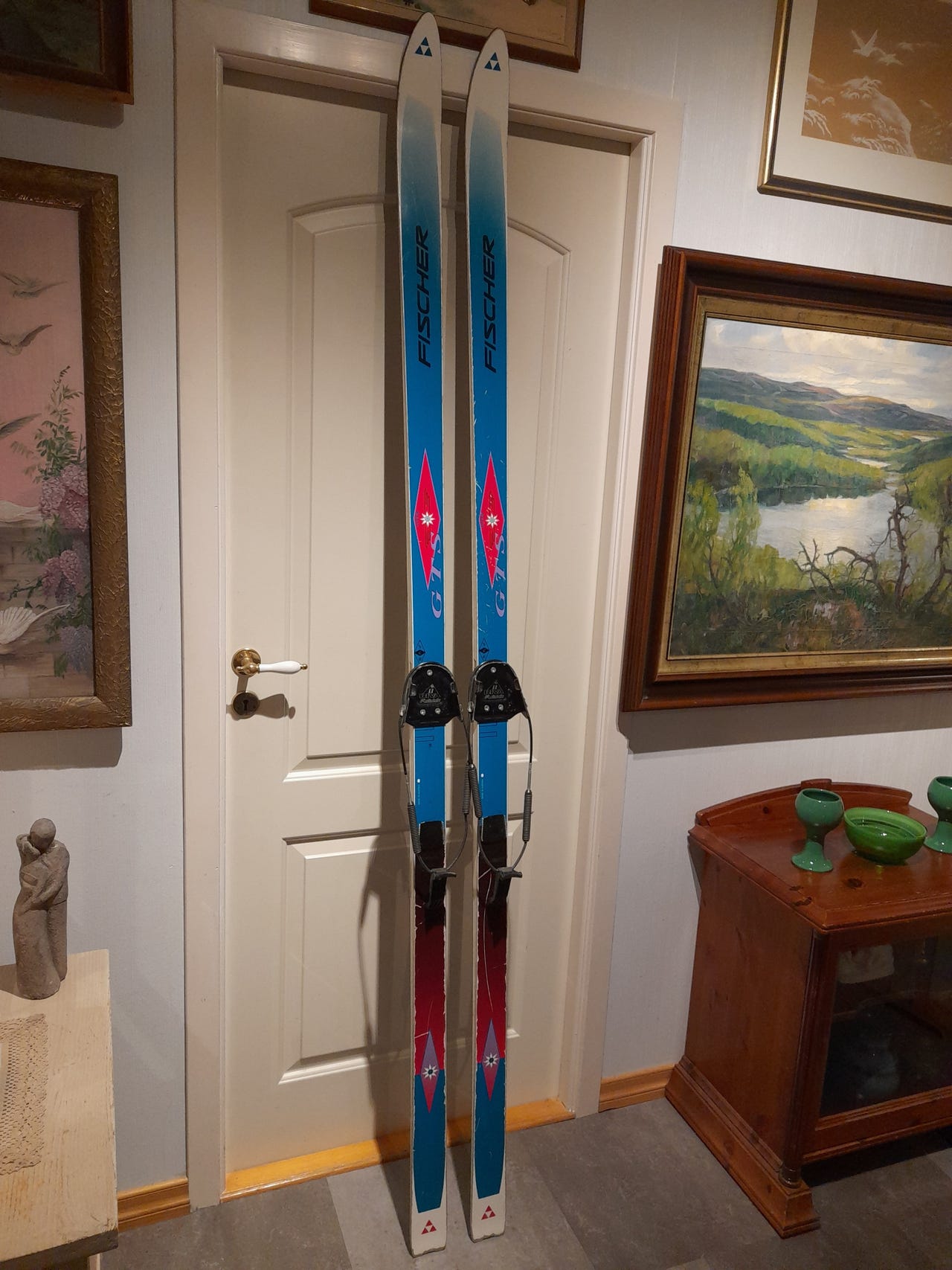 Fischer GTS Super fjell/Telemarkski 203 cm.m/Rottefella Riva II 75 mm ...