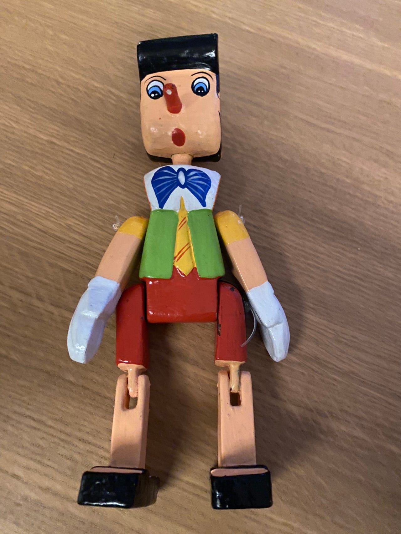 PINOCCHIO FIGUR BEVEGELIE ARMER OG BEN 20 cm høy! | FINN-torget